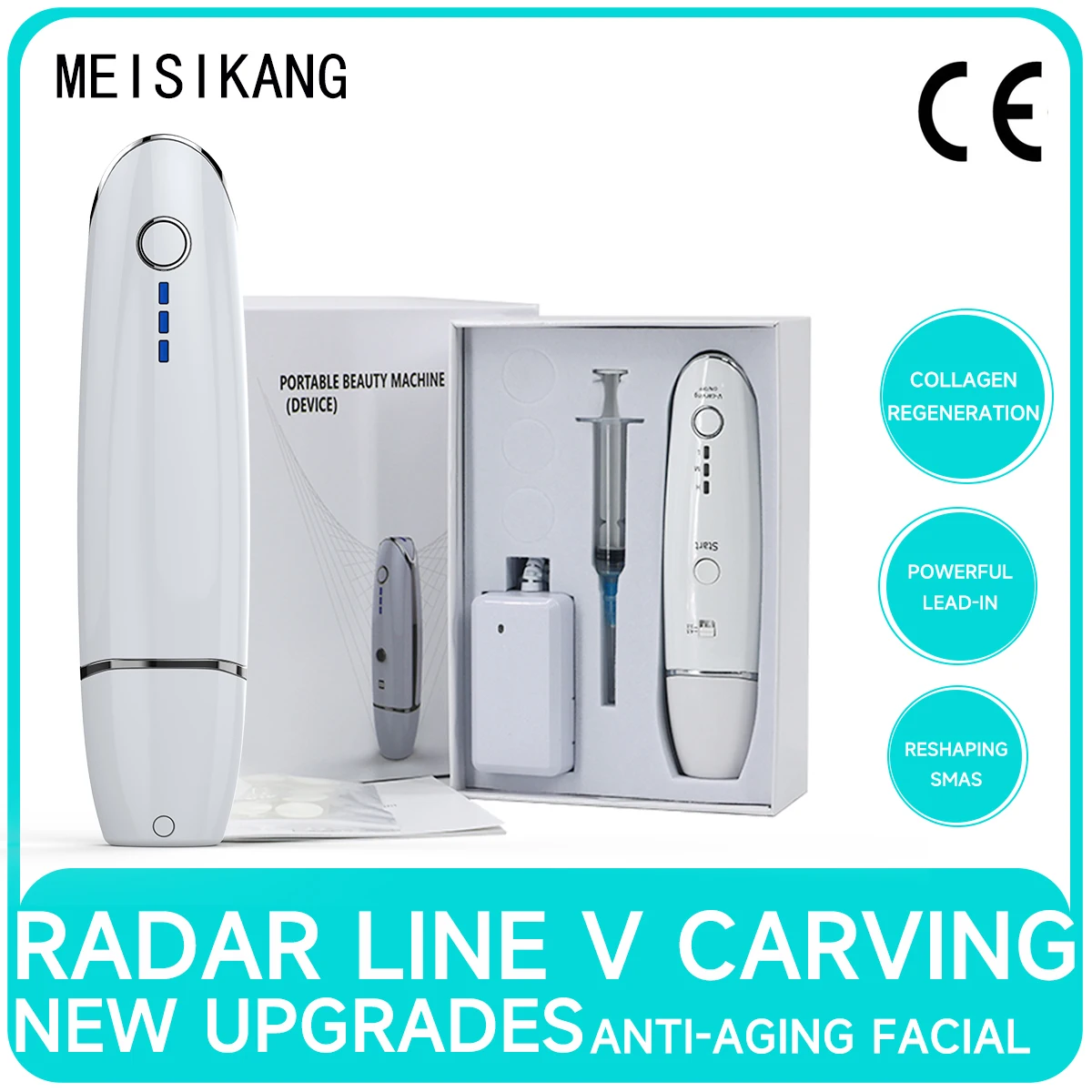 MEISIKANG Home Appliance Mini HIFU RF Face Lifting Facial Machine Skin ...