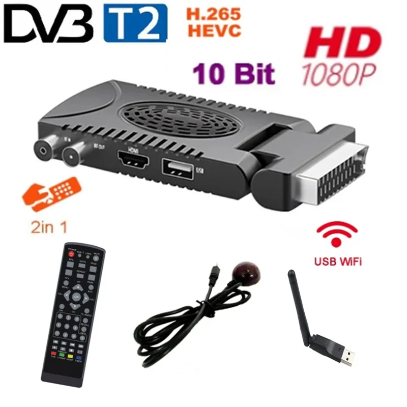 DVB-T2-H-265-HD-Digital-TV-Receiver-Mini-DVB-T2-Scart-Spain-TDT-Europe ...
