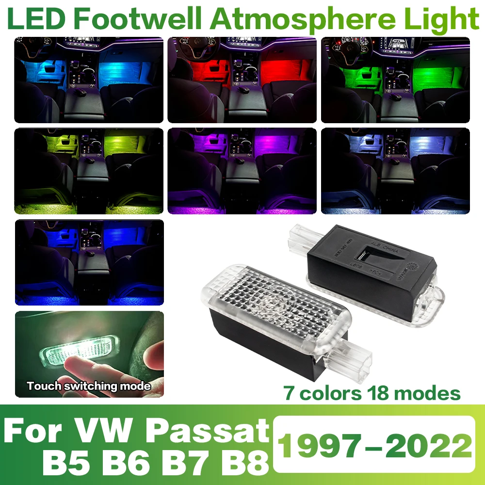 LED Car Interior Footwell Lamp Decorative Atmosphere Light Accessories ...