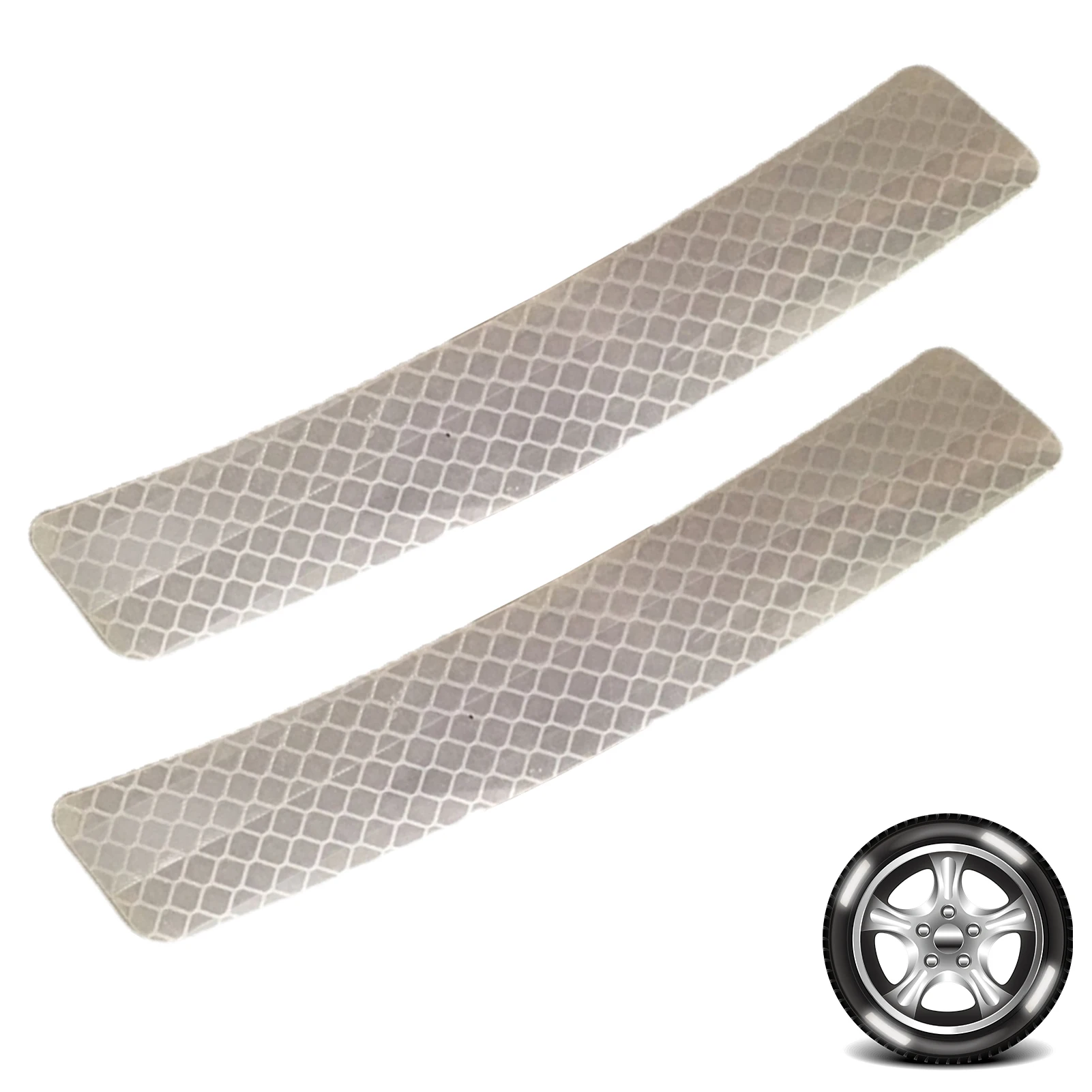 Car Wheel Hub Reflective Sticker Tire Rim Luminous Reflective ...