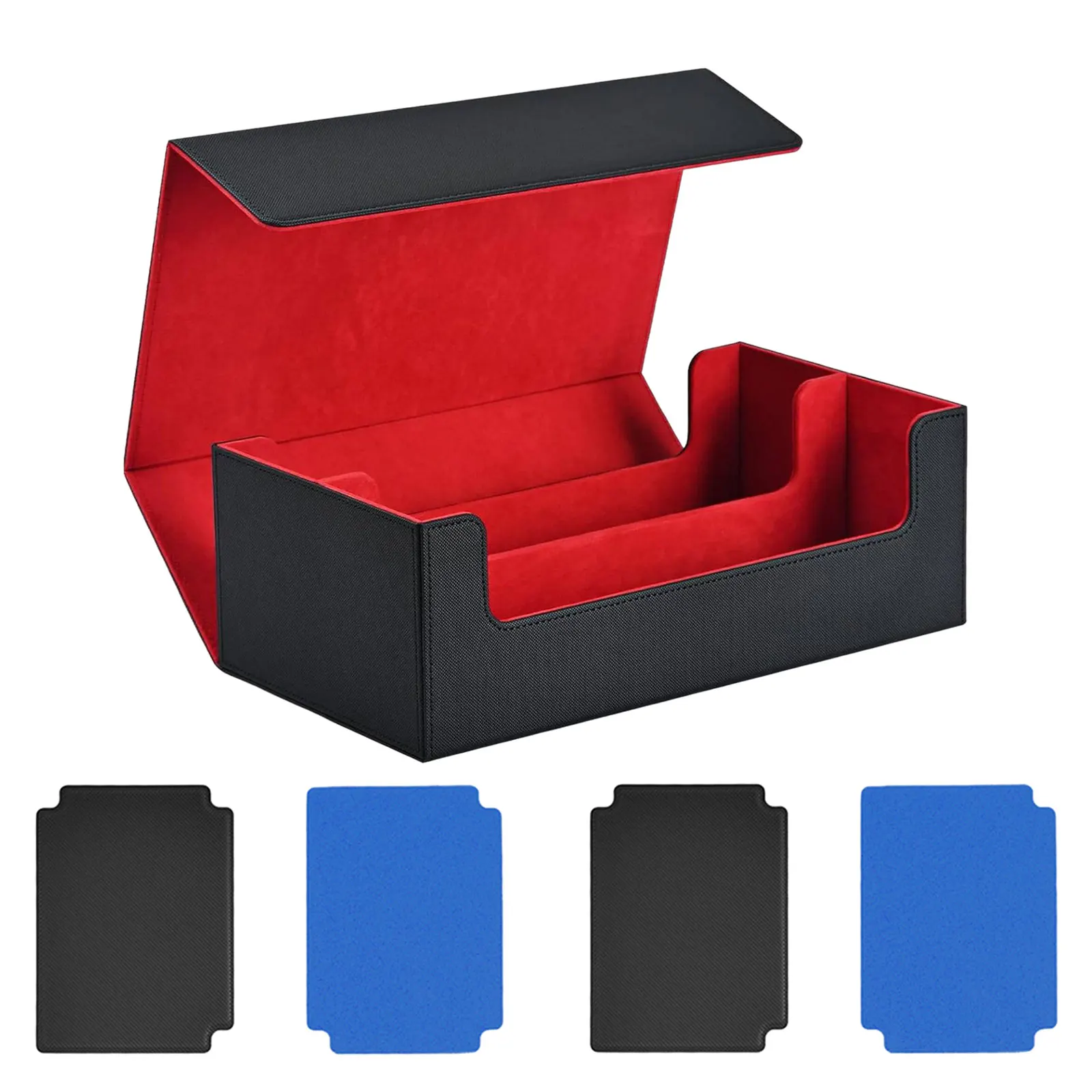 Trading Card Deck Box Can Holds 1200+ Cards Magnetics Closure Gathering ...