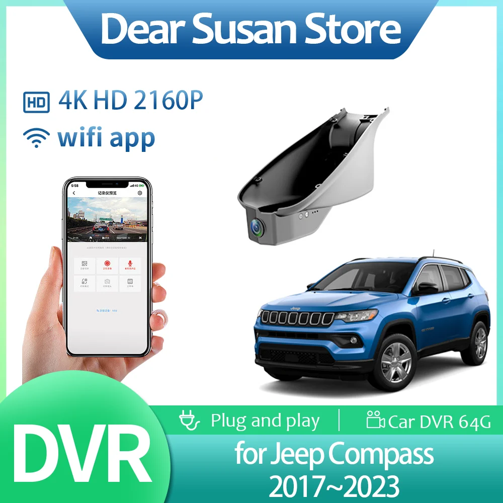 4k-Car-Video-DVR-for-Jeep-Compass-2017-2023-2021-2022-2160p-Driving ...