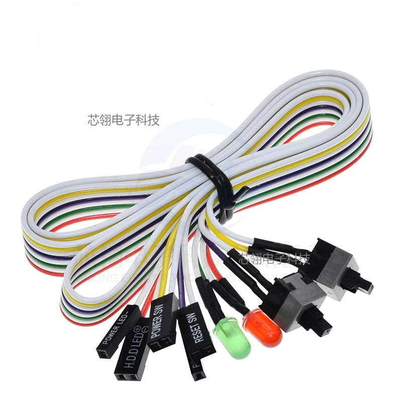 1PCS-65CM-Slim-PC-Compute-Motherboard-Power-Cable-Original-On-Off-Reset ...