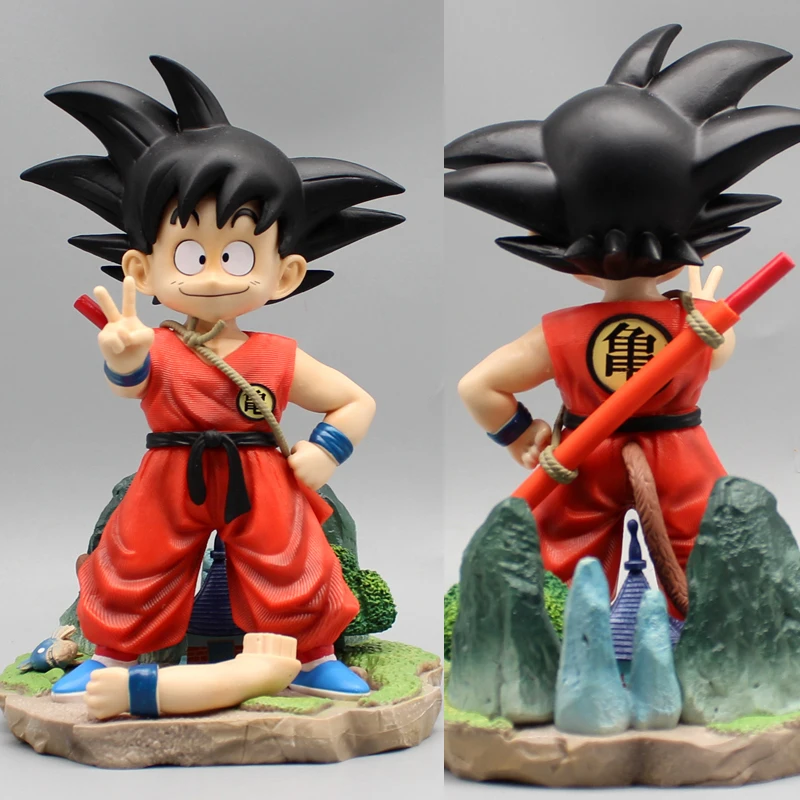 20cm Dragon Ball Goku Figures GK Training Clothes Son Goku Action ...