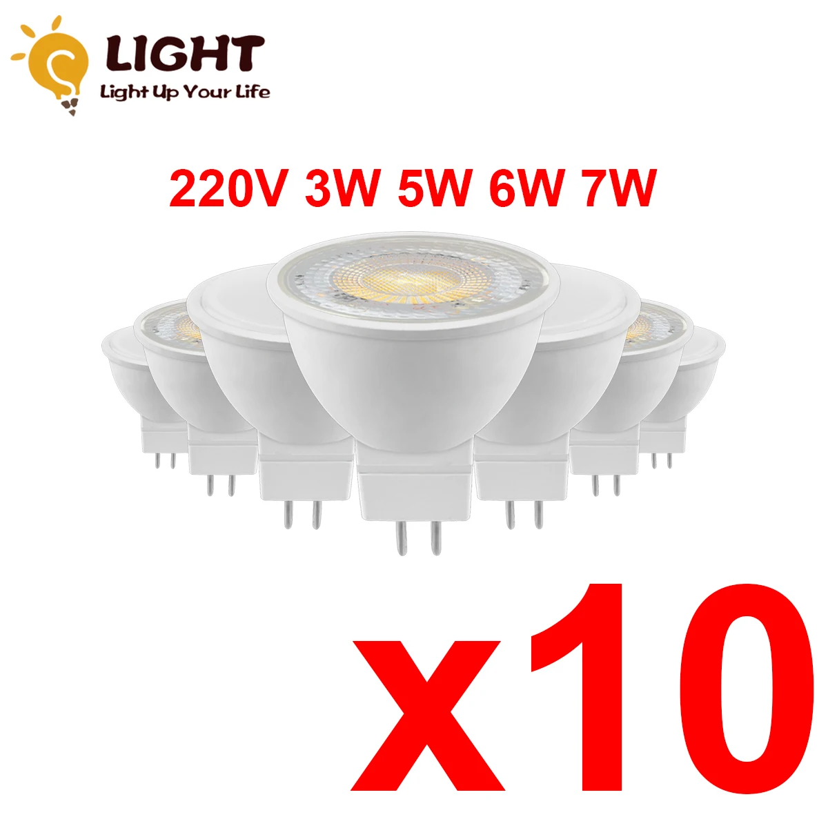 MR16 GU5.3 LED Spotlight 3W -7W AC220V-240V Led Bulb Beam Angle 38 120 ...
