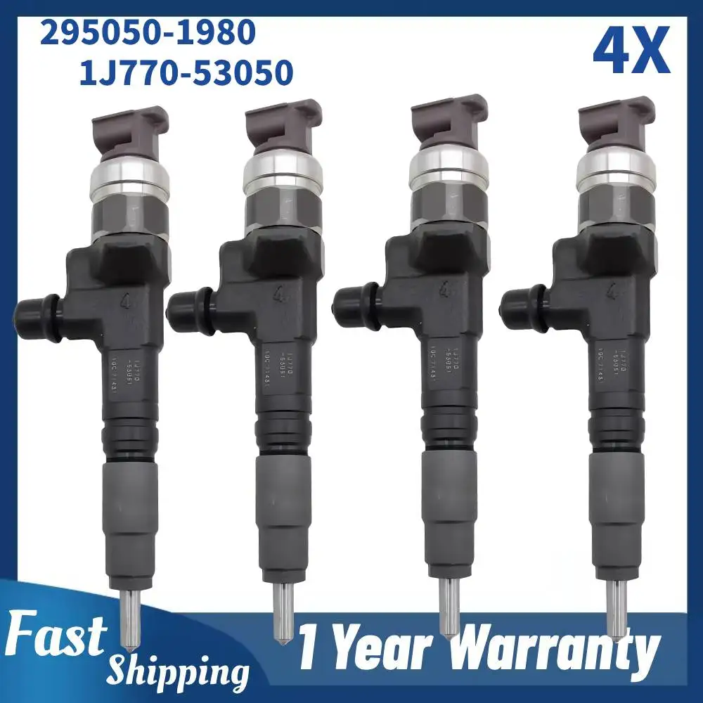 4PCS Fuel Injector 1J770-53050 1J770-53051 295050-1980 Injection Nozzle ...