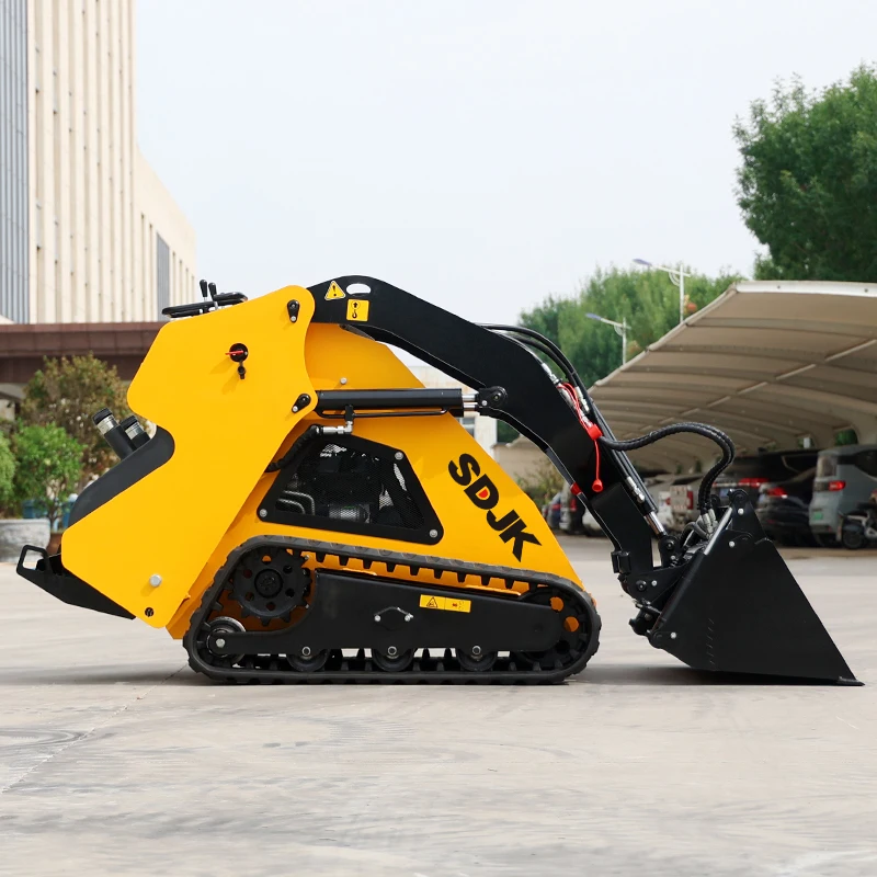 Electric Small Agricultural Construction Mini Skid Steer Wheel Backhoe ...