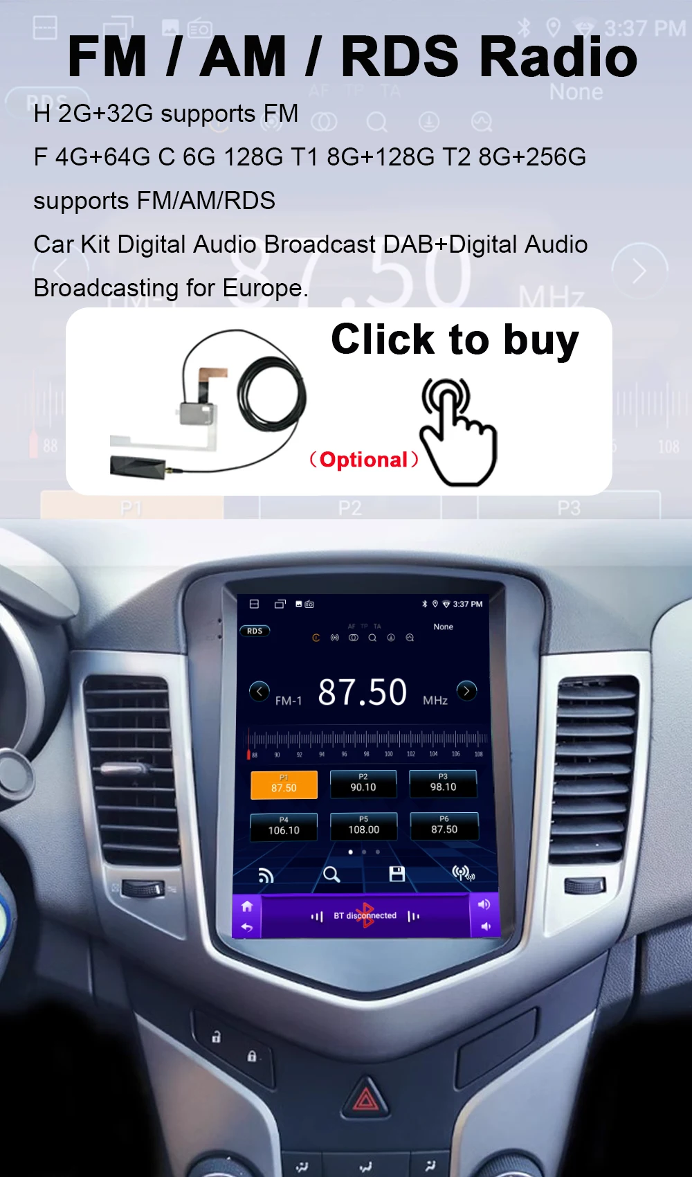 Автомагнитола для Ford Mondeo MK4 2011-2013, Авторадио Carplay ...
