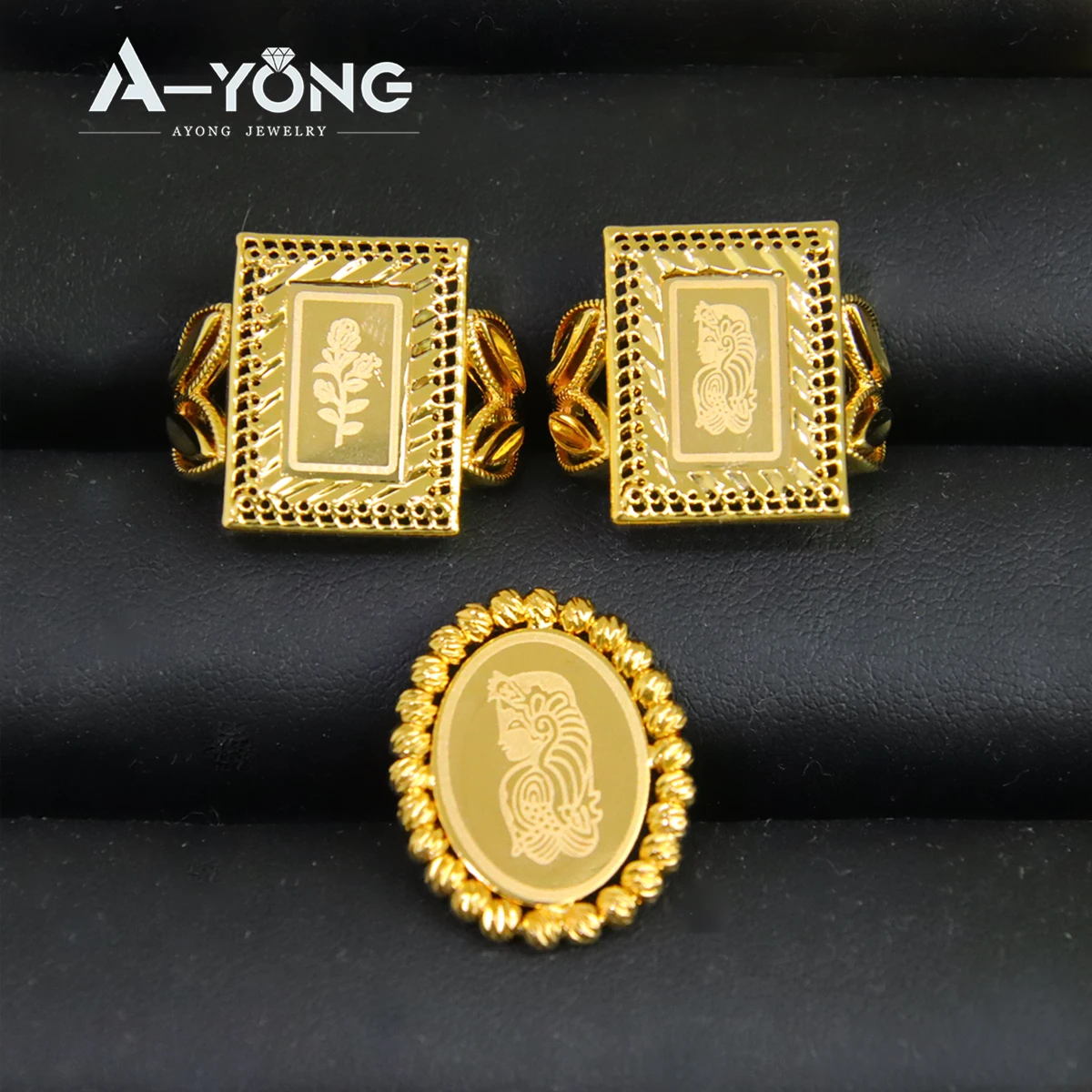 Luxury-Arab-Gold-Color-Rings-18k-Gold-Plated-Unique-Personality-Dubai ...