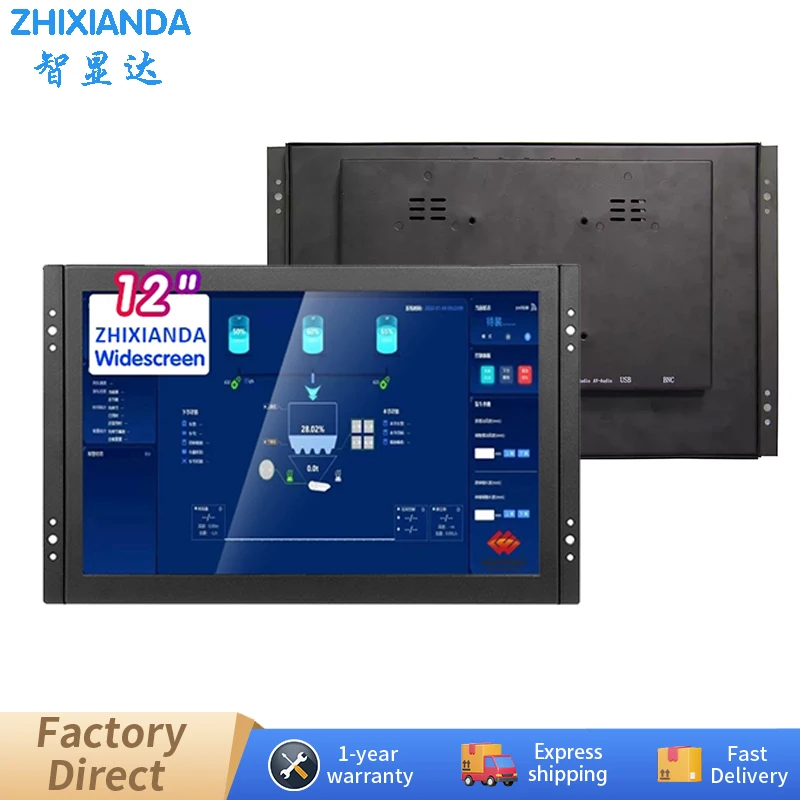 12-Inch-1280-800-Widescreen-Industrial-Embedded-PCAP-Touch-Screen-Open-Frame-TFT-LCD-Monitor ...