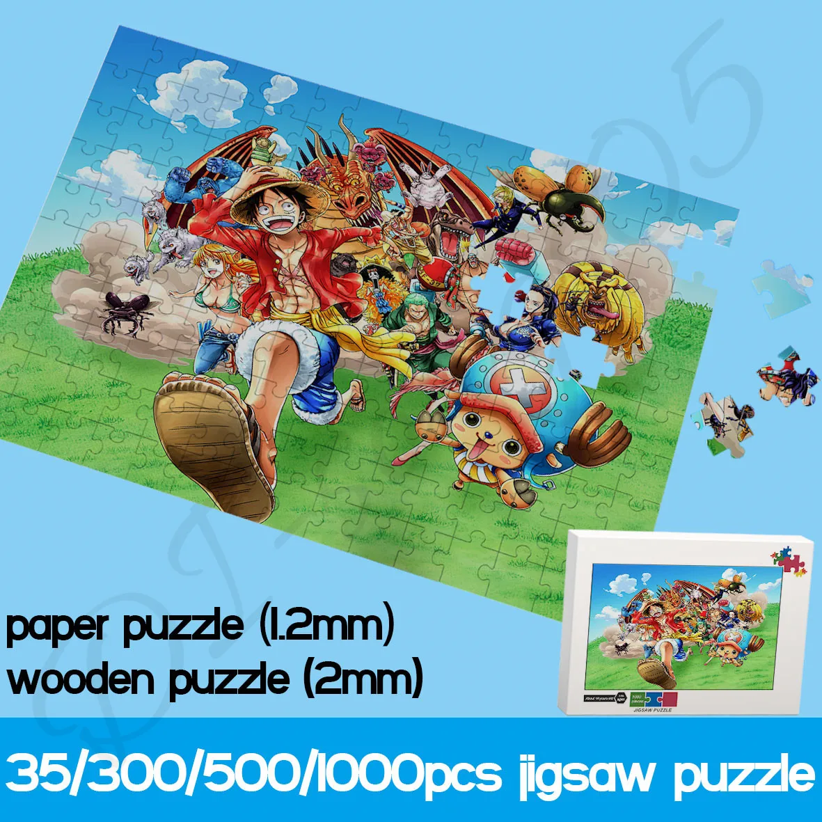 Bandai-One-Piece-Jigsaw-Puzzle-Monkey-D-Luffy-Educational-Cartoon ...