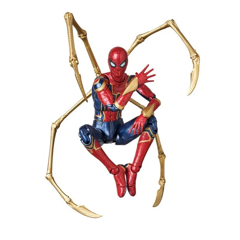 Figura de acción de Marvel Iron Spider Man Maf 081 GK de 14 cm con ...