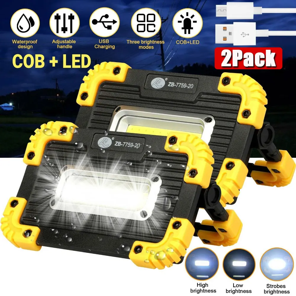2x-Mini-Portable-Led-Spotlights-Super-Bright-Led-Work-Light-USB ...