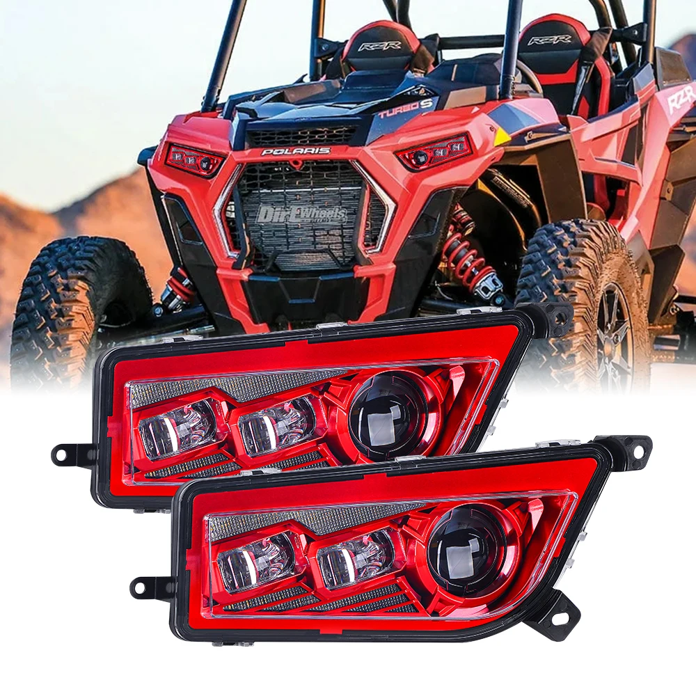 LED Headlight for Polaris RZR XP 1000 General 900 with Amber Signal ...