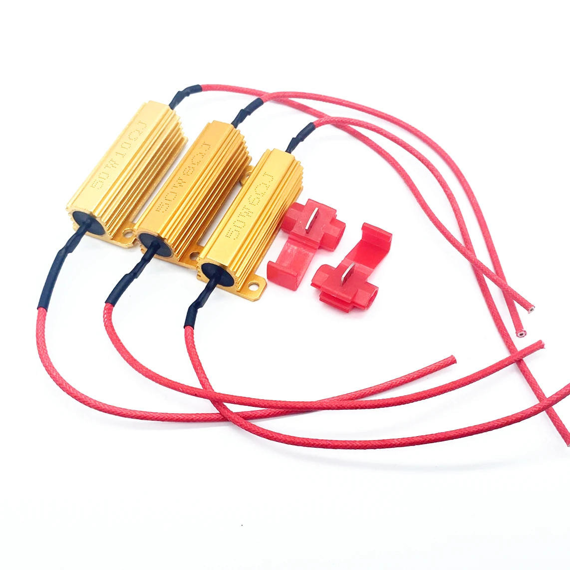 2pcs 50w 6ohm 8ohm 10ohm Load Resistors LED Flash Rate Turn Signals ...