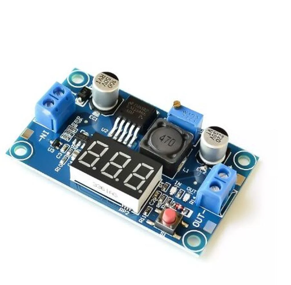 Lm2596 Dc Dc Step Down Converter Voltage Regulator Led Display Voltmeter 4.0~40 To 1.3-37v Buck ...