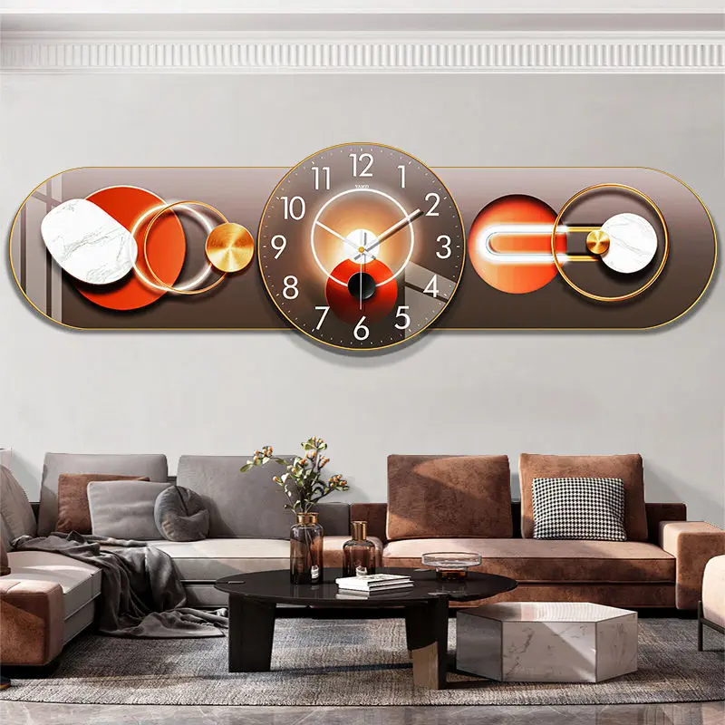 Home-Decor-Wall-Clock-Clock-Living-Room-Light-Luxury-Home-Fashion ...
