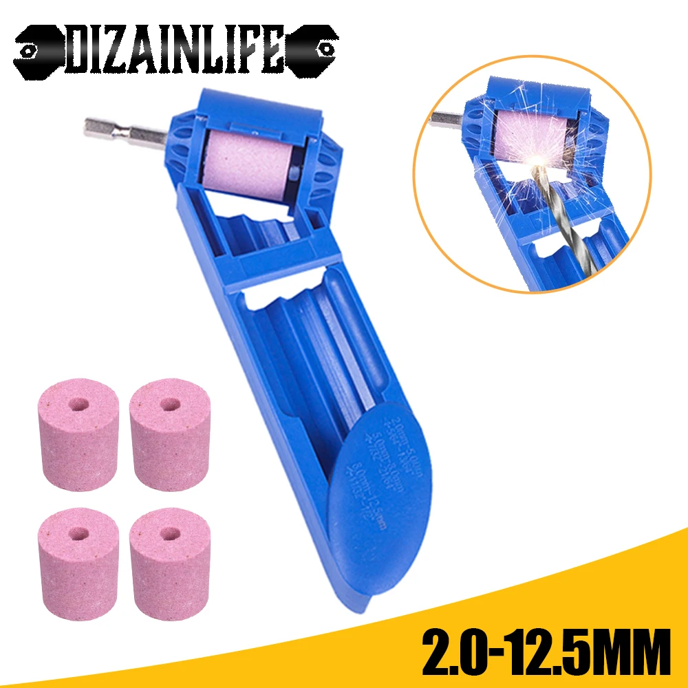 Portable Drill Bit Sharpener Corundum Grinding Wheel Bit Tool Twist ...
