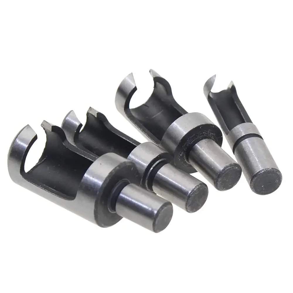4Piece-8mm-Shank-Barrel-Cork-Drill-Plug-Cutter-Drill-Bit-Bored-Hole ...
