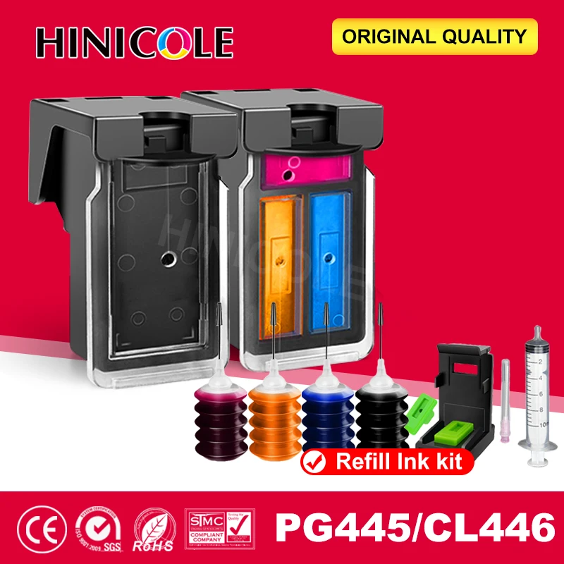 HINICOLE-PG445-CL446-PG-445-CL-446-XL-Refill-Ink-Cartridge-for-Canon-PG ...