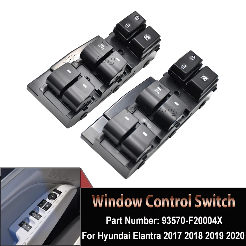 18 PIN Window Left Front Master Lifter Switch Fit For Hyundai Elantra ...