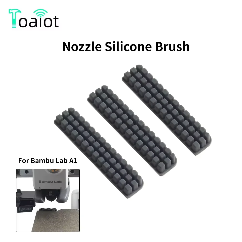 for Bambu Lab A1/A1 Mini Wiper Silicone Nozzle Brush Hotbed Mounted ...