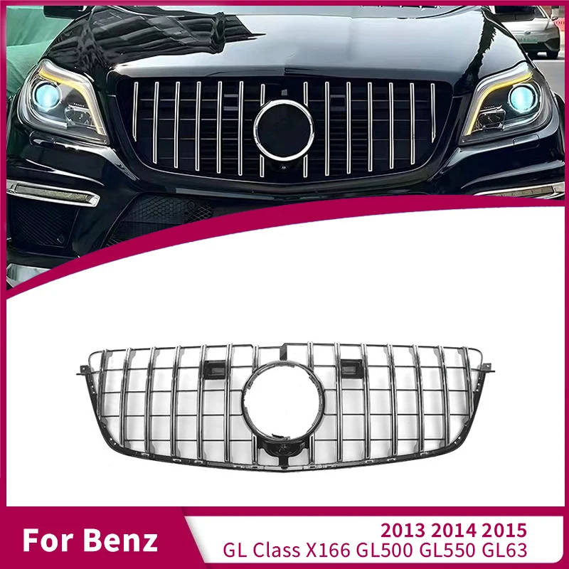 Car Upper Front Bumper Grille Grill For Mercedes-Benz GL Class X166 ...