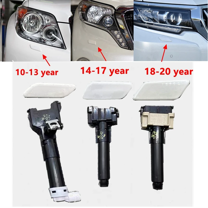 Car-Front-Bumper-Headlight-Washer-Spray-Jet-Nozzle-Pump-Cover-Cap-For ...