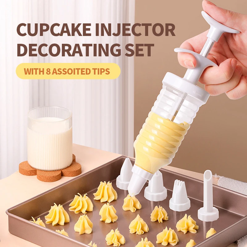 8Pcs-Nozzles-Plastic-Cream-Baking-Nozzle-Dispenser-Pastry-Cream-Cookie ...