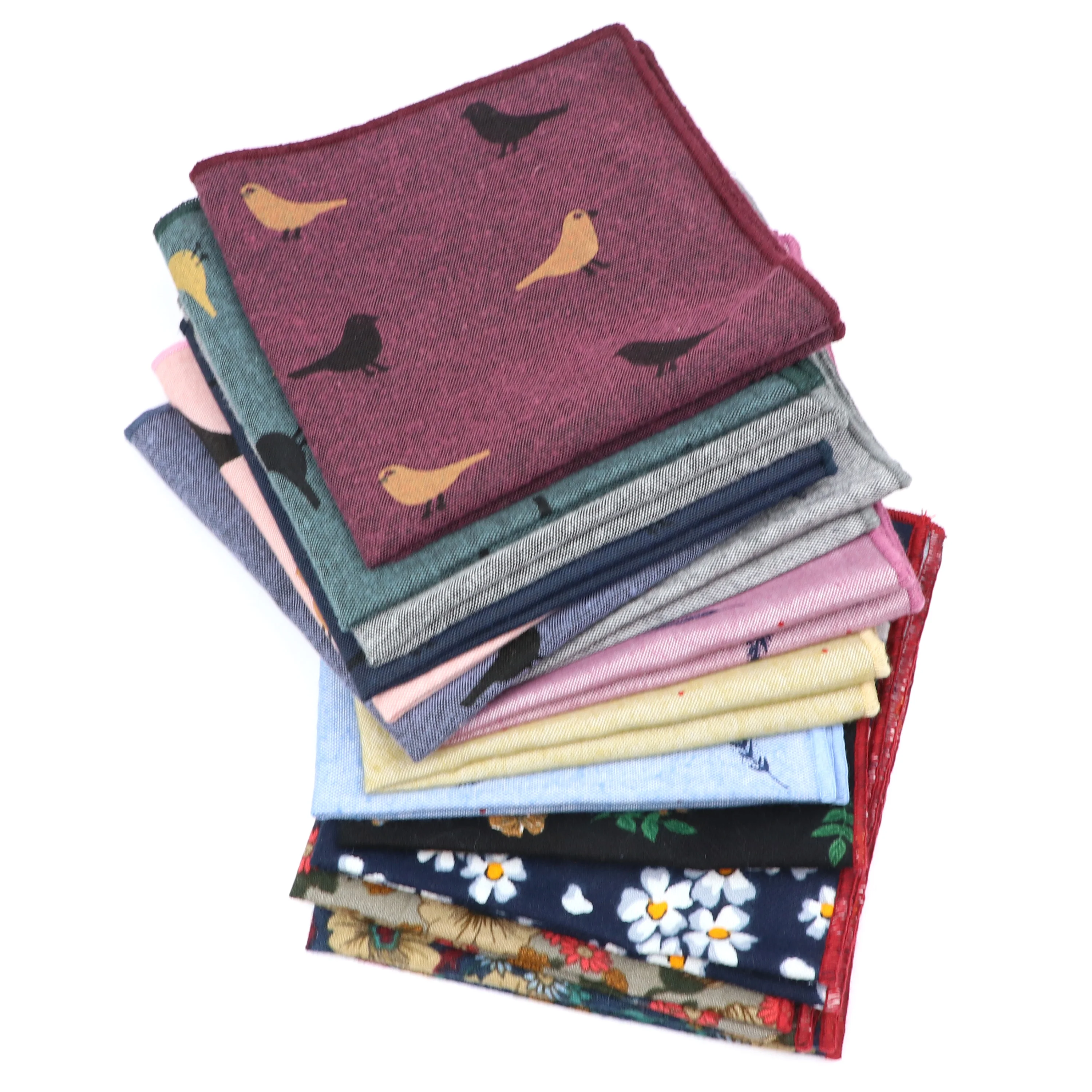 Cotton Handkerchiefs Animal Print Hanky For Men Business Casual Pockets ...