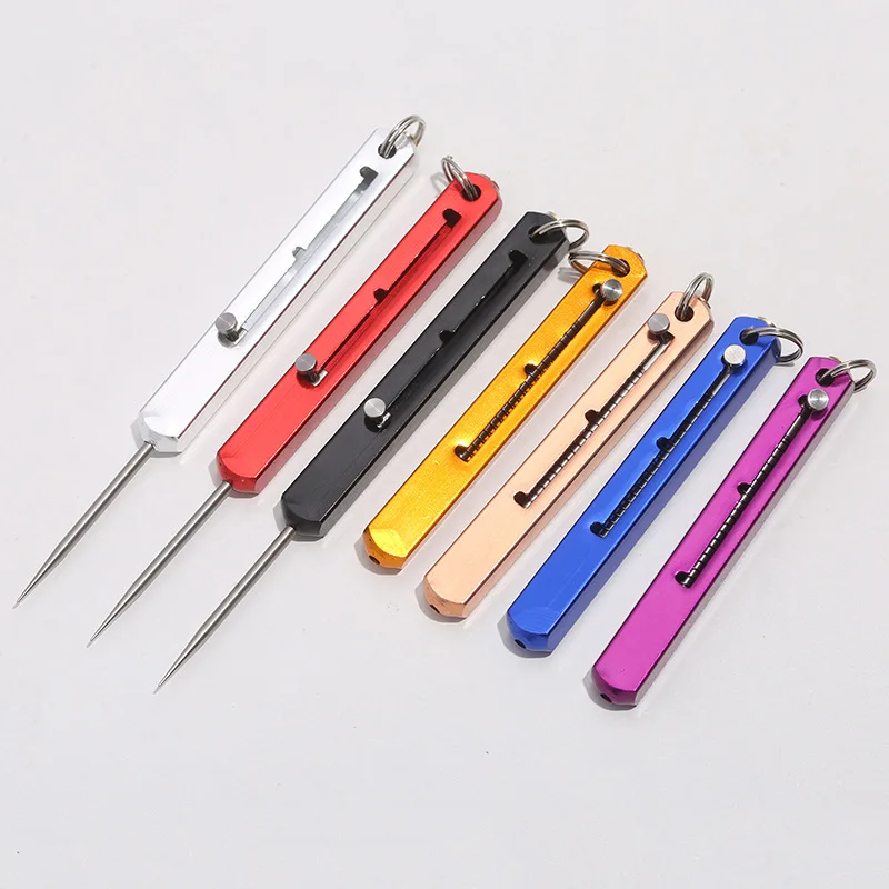 Portable Retractable Toothpick High Strength Titanium Alloy Spring Push ...