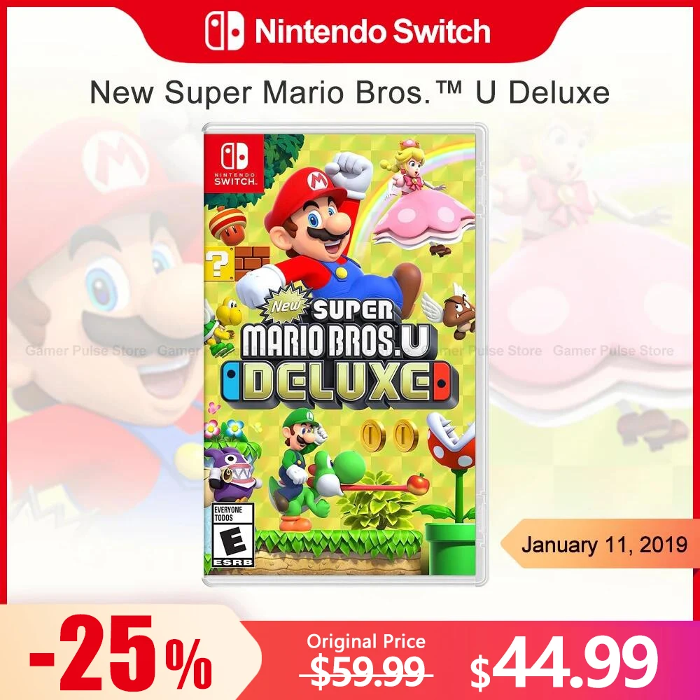 New-Super-Mario-Bros-U-Deluxe-Nintendo-Switch-Game-Deals-100-Official ...