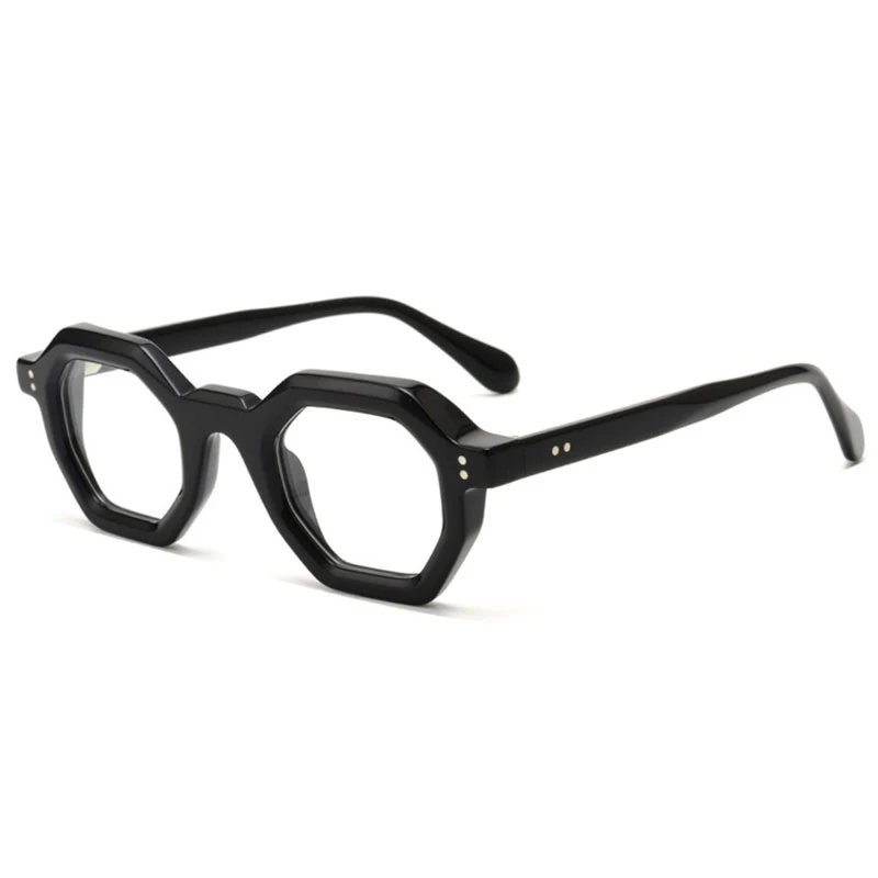 Round-Retro-Acetate-Optical-Glasses-Frames-Men-Women-Fashion-Rivet ...