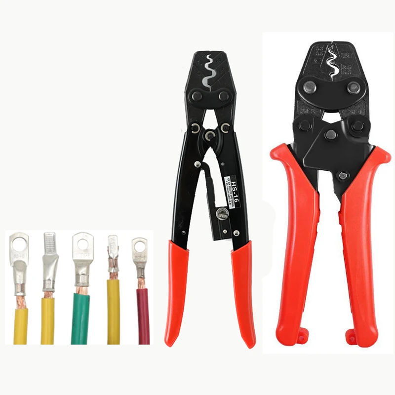 HS-16-Crimping-Pliers-Lugs-Battery-Terminals-Butt-Crimper-Bare-Terminal ...