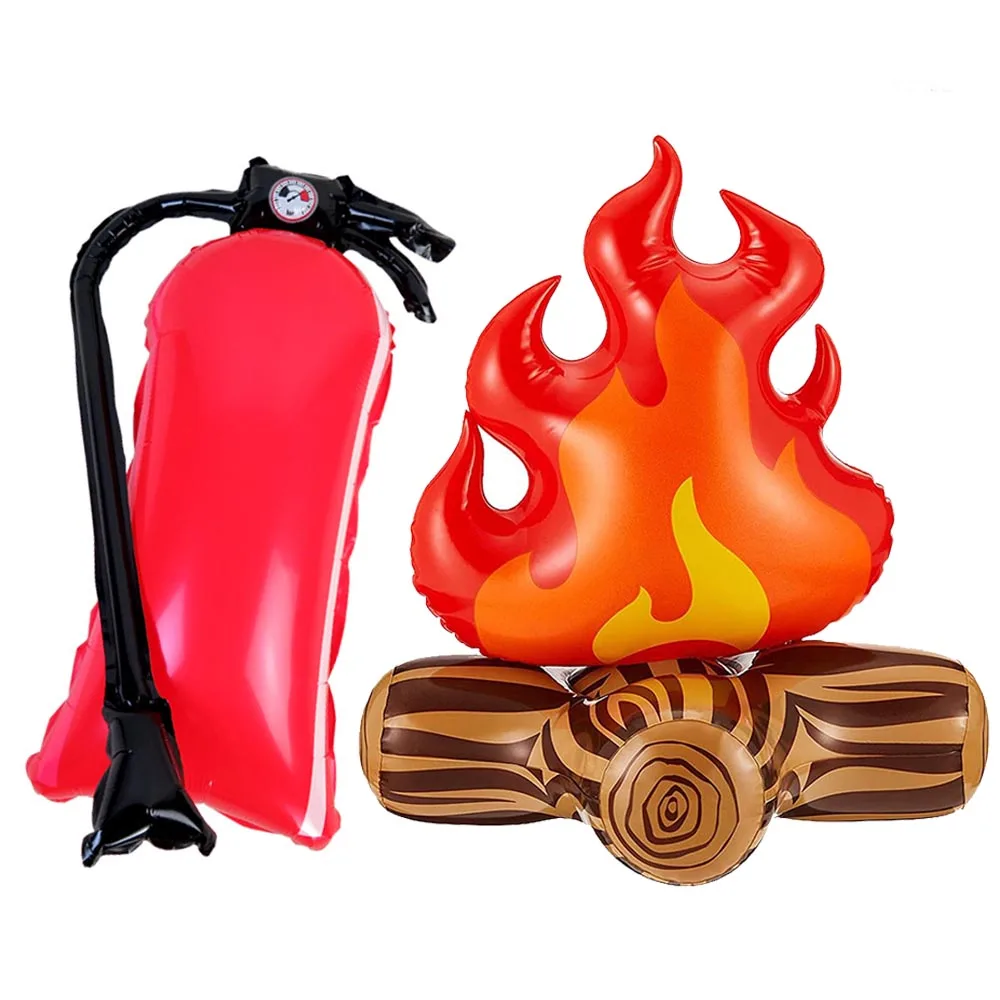 Inflatable-Campfire-PVC-Artificial-Flame-Camping-Prop-Bonfire-Party ...