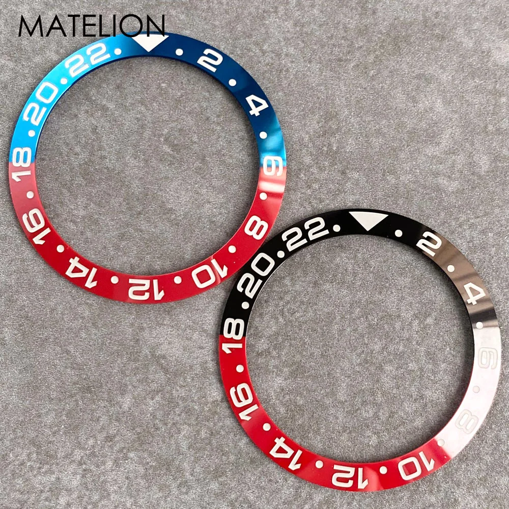 38mm Ceramic Watch Bezel Insert Sloping GMT Watch Ring for GMT Master ...