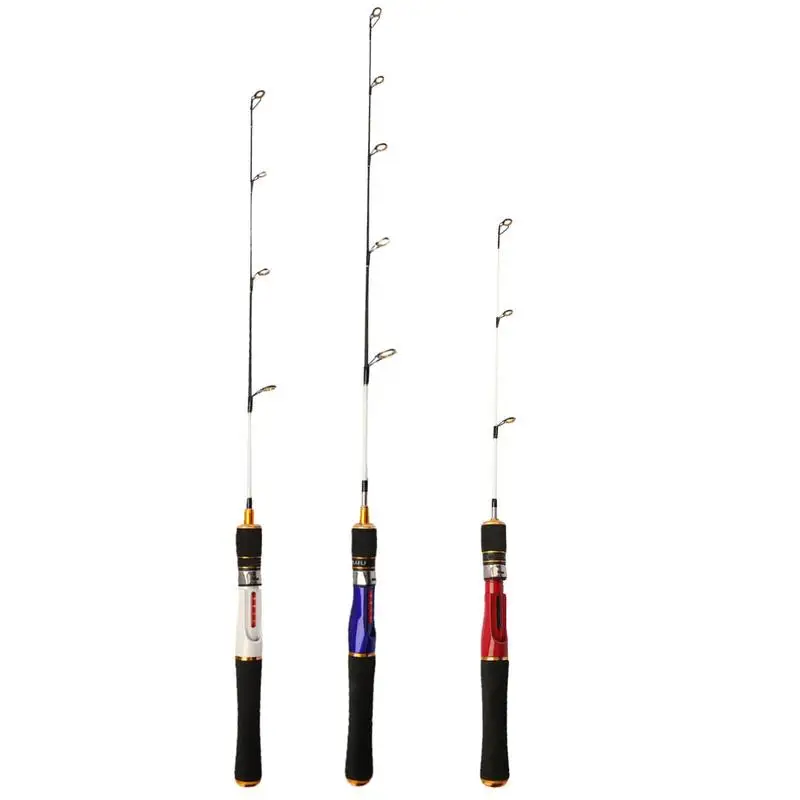 Ice Fishing Rods Portable Winter Ice Lure Rods Fiberglass Fishing Rod ...