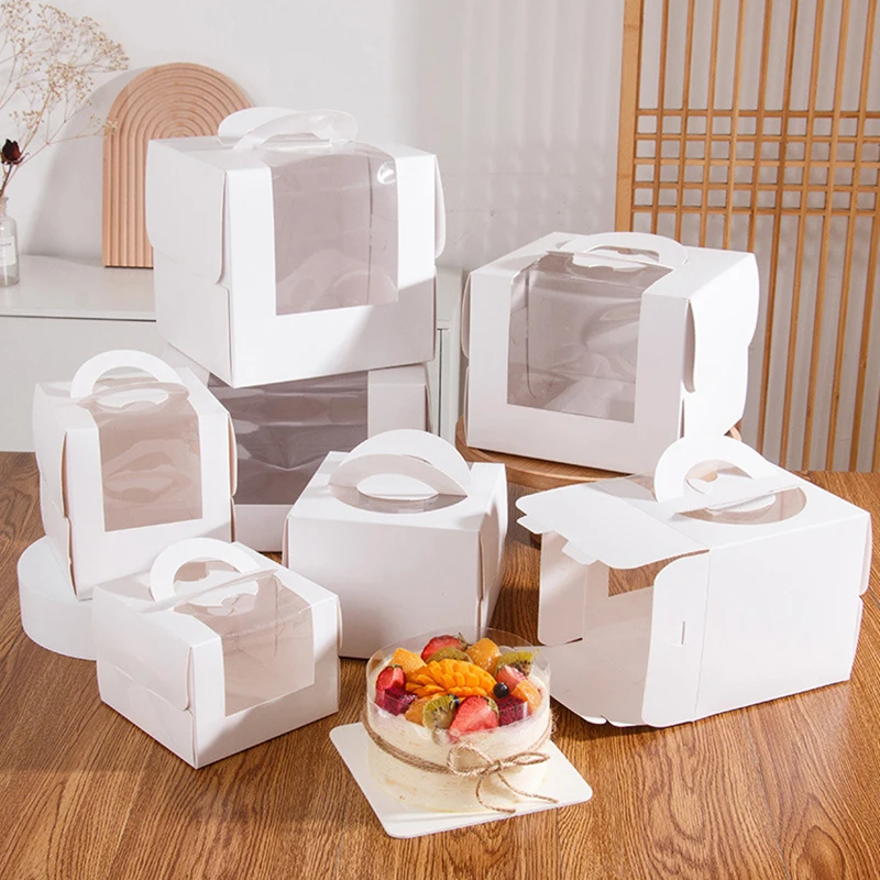 Portable-Birthday-Cake-Box-DIY-Paper-Gift-Cake-Box-Transparent-With ...