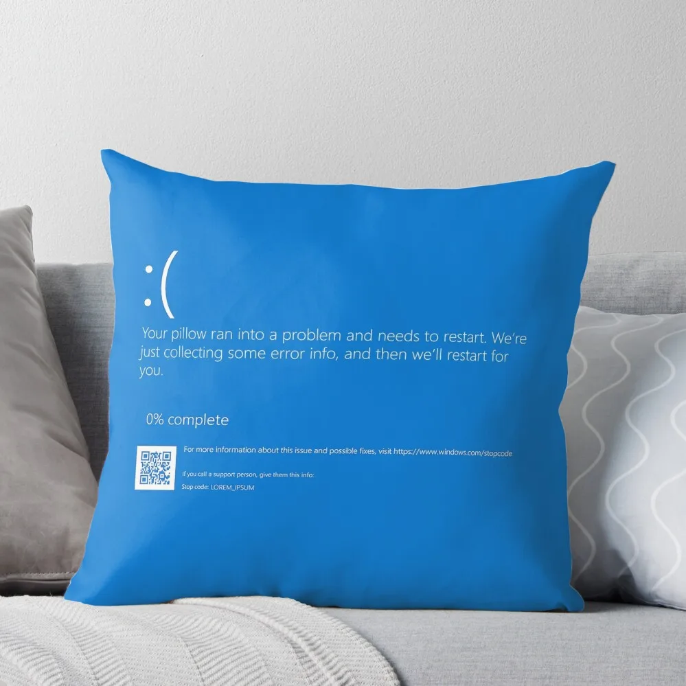 Windows-BSOD-Blue-Screen-of-Death-Throw-Pillow-Cushions-For-Children ...
