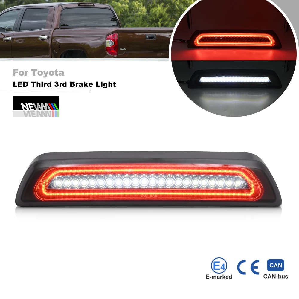 Smoked-Led-Third-Brake-Light-For-Toyota-Tundra-XK50-2007-2021-Red ...