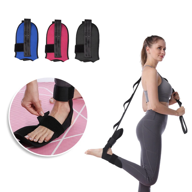 1Pcs Yoga Stretch Strap Leg Stretcher Foot Stretching Belt with Loops ...