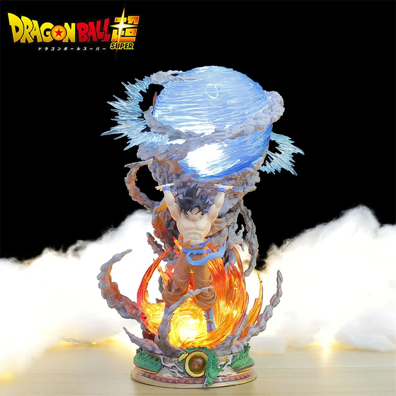 22cm-Dragon-Ball-Anime-Figure-Son-Goku-Super-Genki-Bomb-Luminous-Figure ...