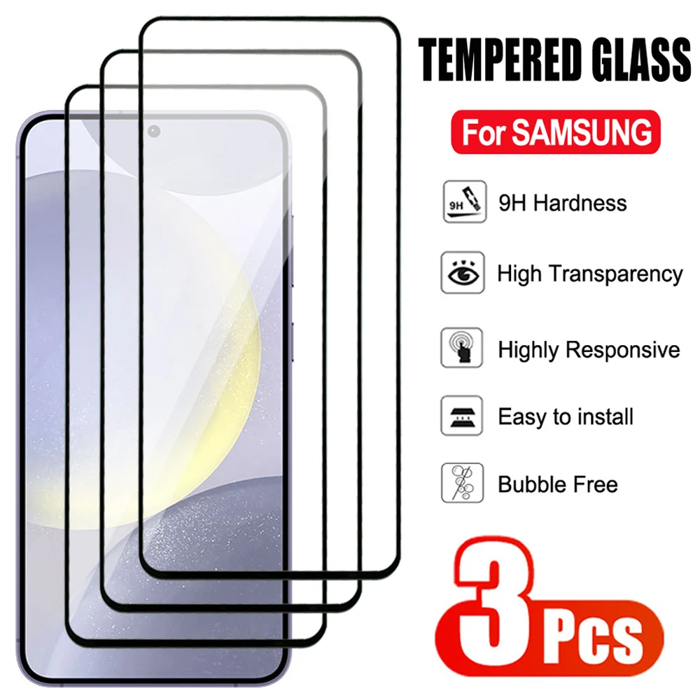 3Pcs-11D-Full-Protective-Glass-For-Samsung-Galaxy-S23-FE-S24-Plus-Ultra ...