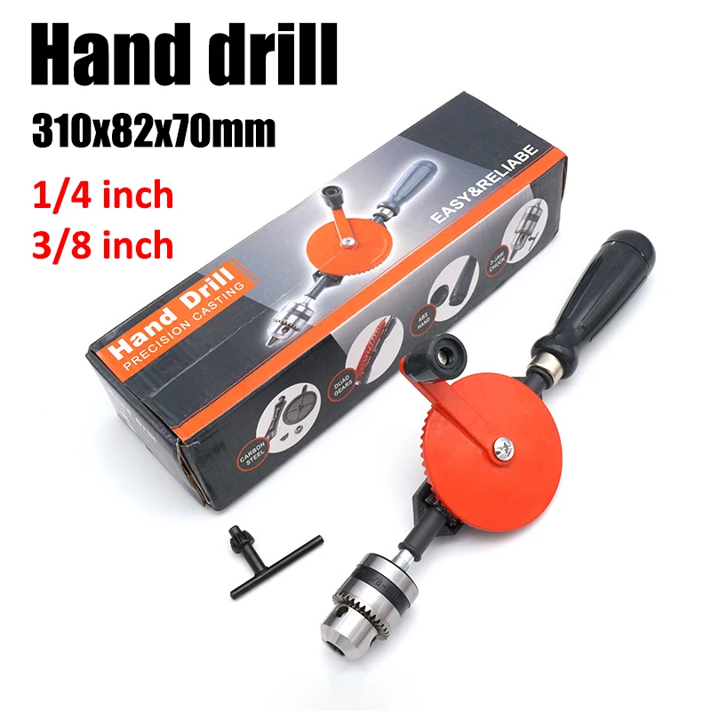 Hand-Drill-1-4-3-8-Collet-Double-Pinions-Crank-Drill-Capacity-Manual ...