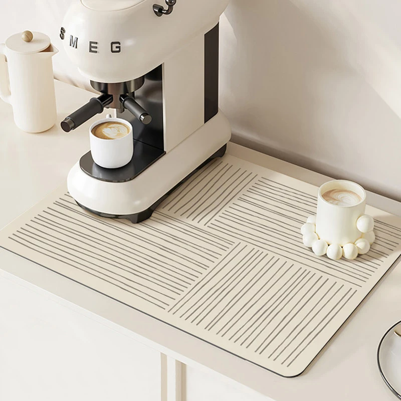 Line-Designed-Drain-Pad-Tableware-Mat-Large-Kitchen-Absorbent-Draining ...