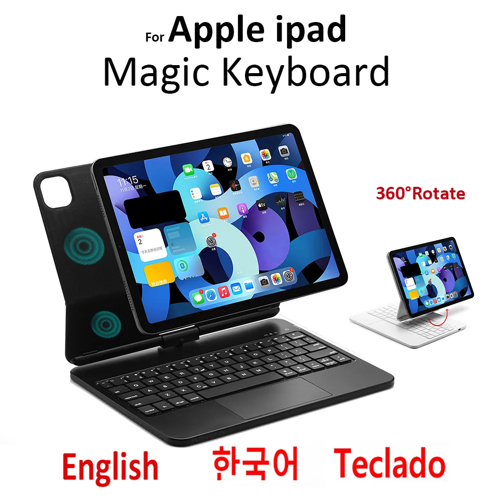 Magic-Keyboard-360-Rotatable-For-iPad-Air-4th-Air-5th-10-9-2020-2022 ...