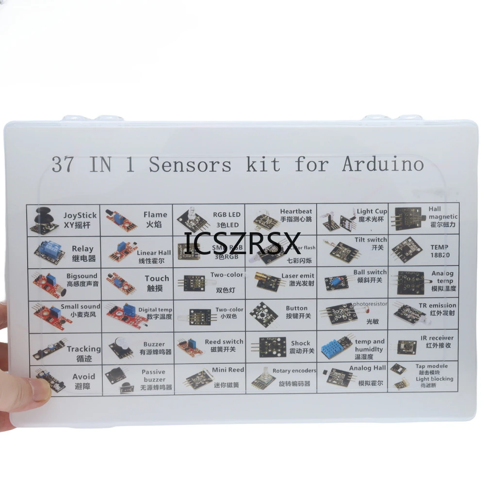 37-in-1-Sensor-Kits-For-Arduino-Starters-Sensor-Kit-Contain-RGB ...