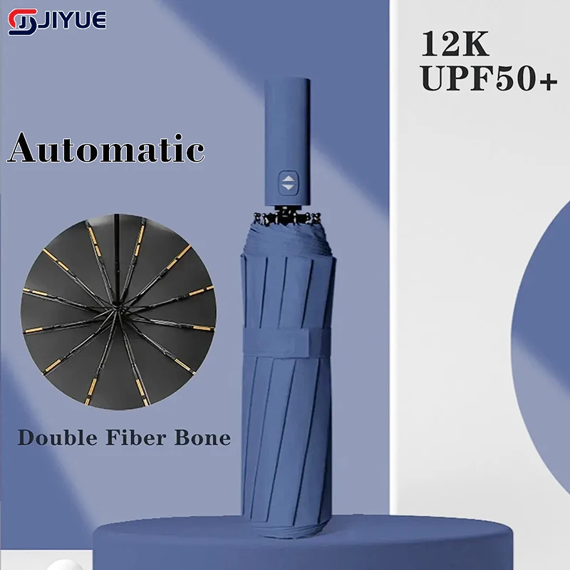 UV-blocking-Ultra-lightweight-Full-automati-Umbrella-Rain-Black-Coating ...