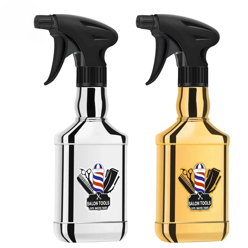 300ml Hairdressing Electroplating Water Spray Bottles Salon Continuous ...