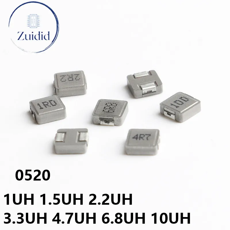 10/1pcs 0520 SMD Molding Choke Power Inductor 1UH 1R0 1.5UH 1R5 2.2UH ...